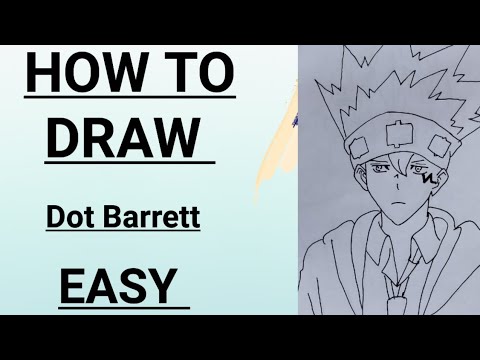 How to draw Dot Barrett step by step || Dot barrett kaise banaye ...