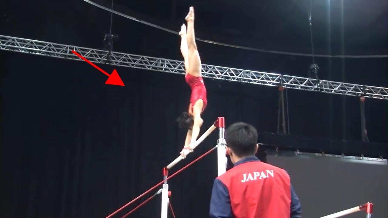 Sae Miyakawa's Gorgeous Front Double Pike Dismount, Training Day 1 ...
