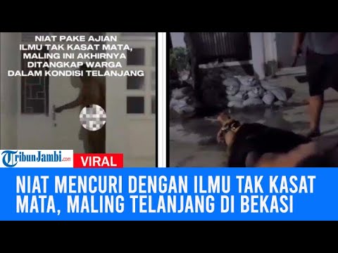 Viral Niat Mencuri Dengan Ilmu Tak Kasat Mata, Maling Telanjang Di Bekasi Malah Ditangkap Warga