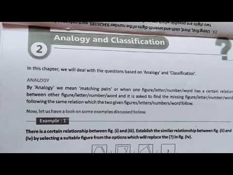 Reasoning class 8 chapter 2 analogy and classification questions 1, 2 ...