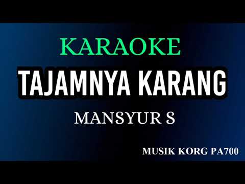 TAJAMNYA KARANG - KARAOKE DANGDUT NADA COWOK + LIRIK ( KORG PA700 )