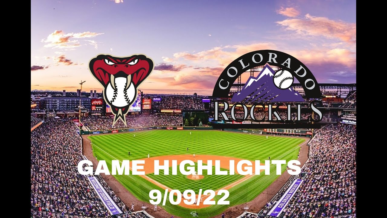 Colorado Rockies vs Arizona Diamondbacks Game Highlights 9/09/22 - YouTube