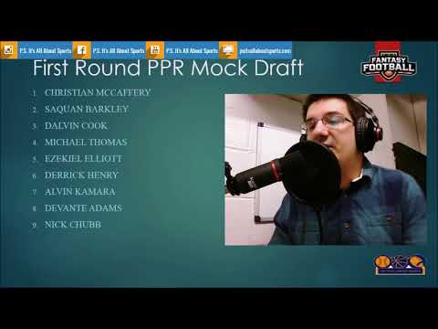 Fantasy Football 1st round Mock Draft - YouTube
