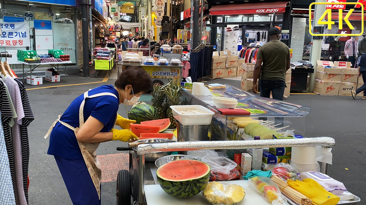 【4K】Walking Around Nammun Market in Suwon Korea - 4K Walking Tour ( 38 ...