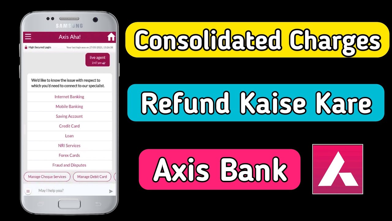 Axis Bank Consolidated Charges Refund Kaise Kare How To Refund Axis Bank Consolidated Charges Refund Kaise Kare How To Refund