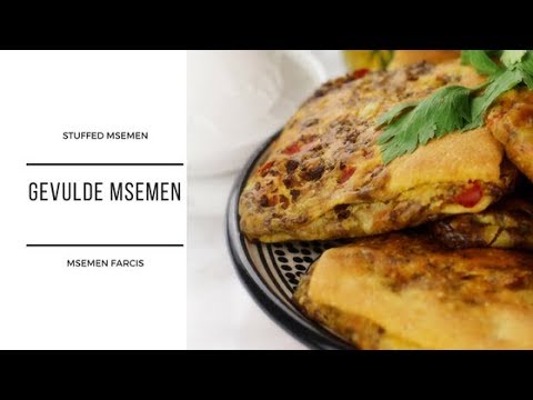 Gevulde msemen/Stuffed msemen/Msemen farcis - YouTube