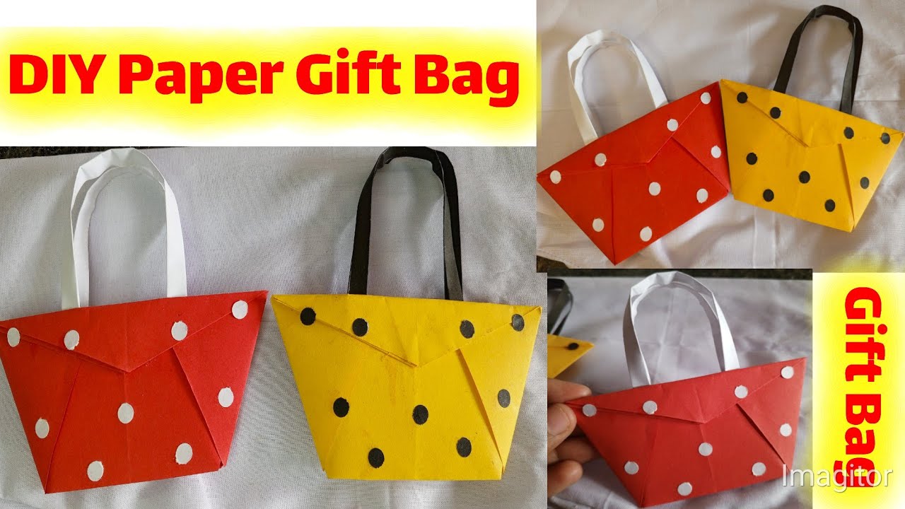 DIY Paper Handbag | Origami Bag |How To Make Mini Paper Bag | Paper ...