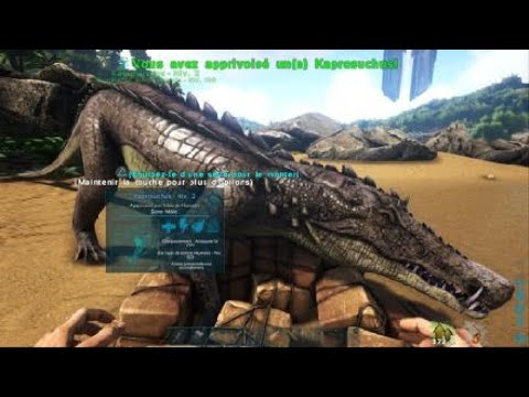 ARK: Survival Evolved apprivoise le kaprosuchus - YouTube