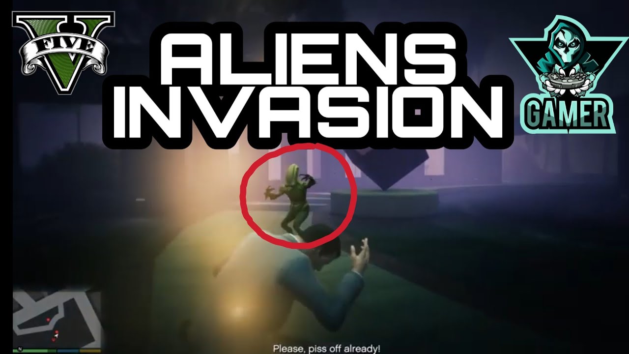 GTA 5 - Alien INVASION Michael FULLHD GAMEPLAY [NO MOD] - YouTube