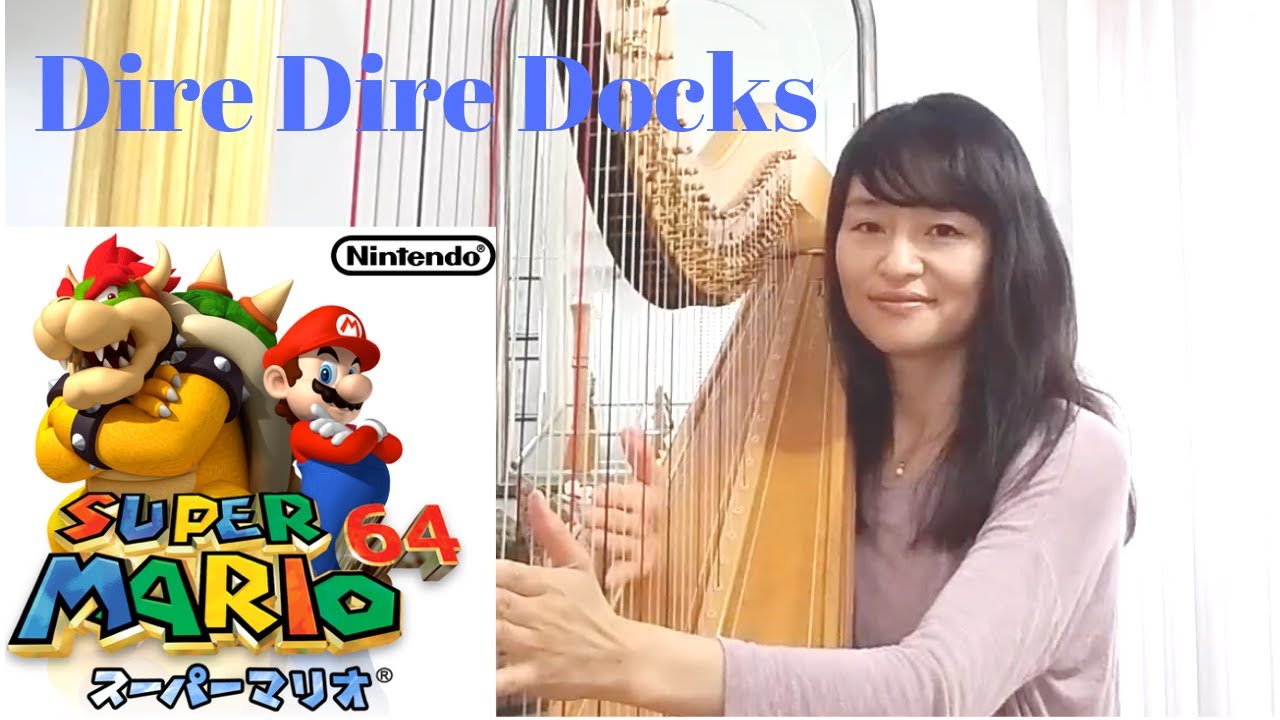Dire, Dire, Docks from Super Mario 64 Harp Cover - YouTube