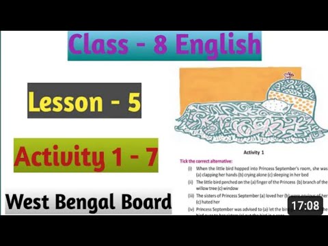 👉🤓😍Class 8 English lesson 5 activity 1 to 7 questions and answers ...