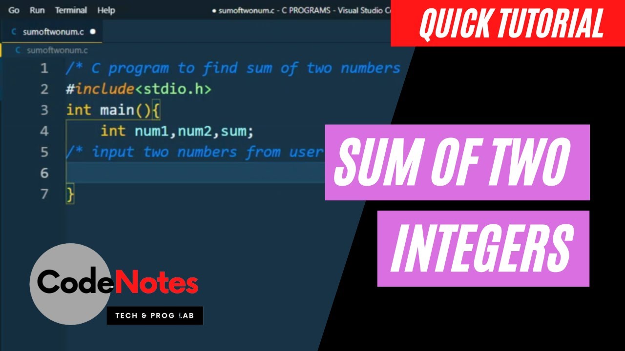 Program Sum Of Two Integers In C Programming With Example Output C program-sum-of-two-integers-in-c-programming-with-example-output-c