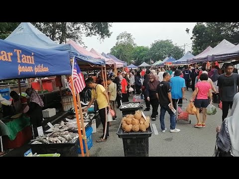 [MUAR] Harga Murah Pasar Tani Ramai Pelanggan Bersesak Berbelanja - YouTube
