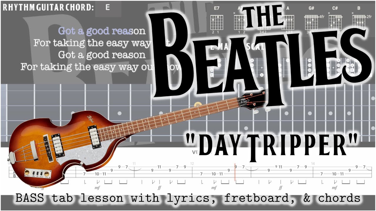 Learn to play the Beatles' "Day Tripper" with this easy lesson (Bass ...