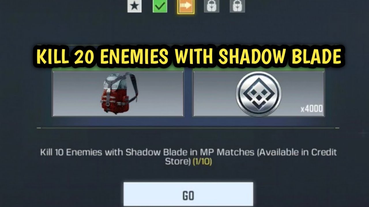 KILL 10 ENEMIES WITH SHADOW BLADE IN MP MATCHES THRILL OF THE SKILL ...