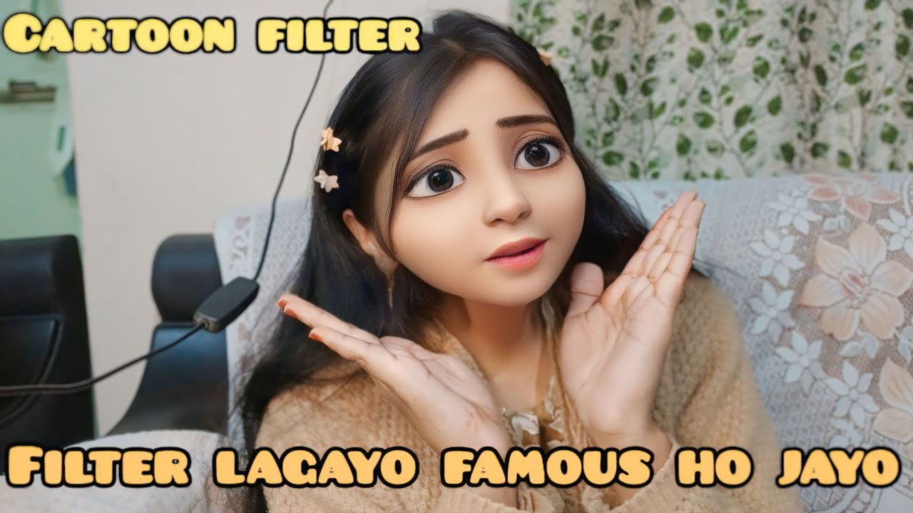 How to use new cartoon filter for youtube vlog |snap chat filter | 🌼 ️ #firstvlog #vlog - YouTube