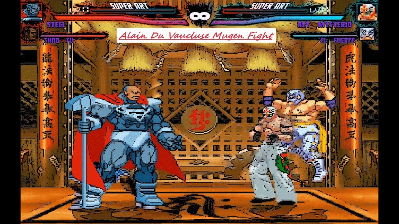 Mugen : Steel & Shaq Vs Rey Mysterio & El Fuerte (Request) - YouTube