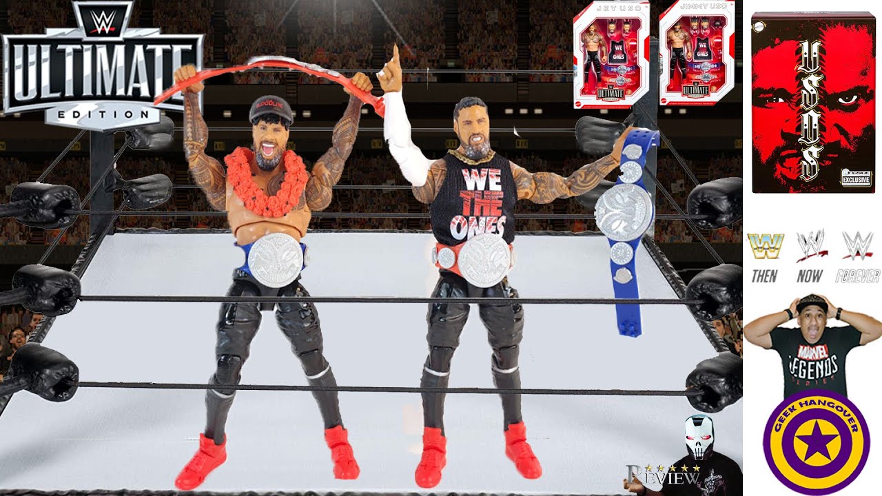 WWE Ultimate Edition Usos Bloodline 2 Pack Ringside Exclusive Action ...