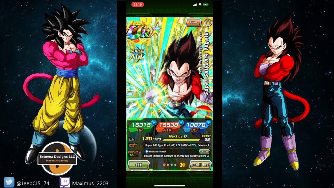 AGL SSJ4 Vegeta RAINBOW Showcase! - YouTube