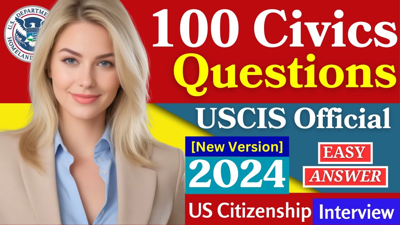 NEW! 100 Civics Test Questions and Answers for US Citizenship Interview ...