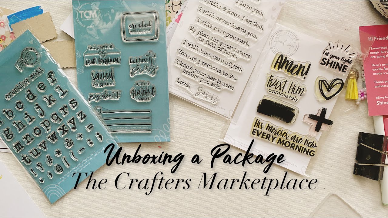 Unboxing A Package From The Crafters Marketplace - YouTube