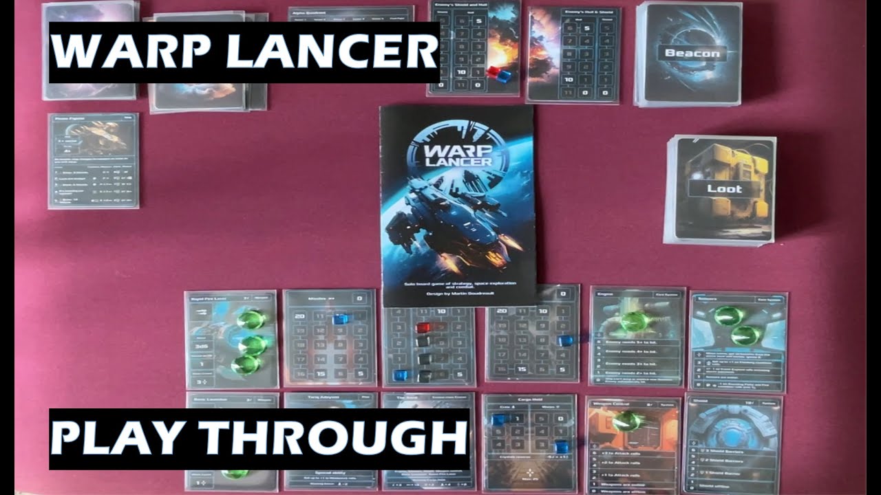 Warp Lancer Board Game Play Through - YouTube