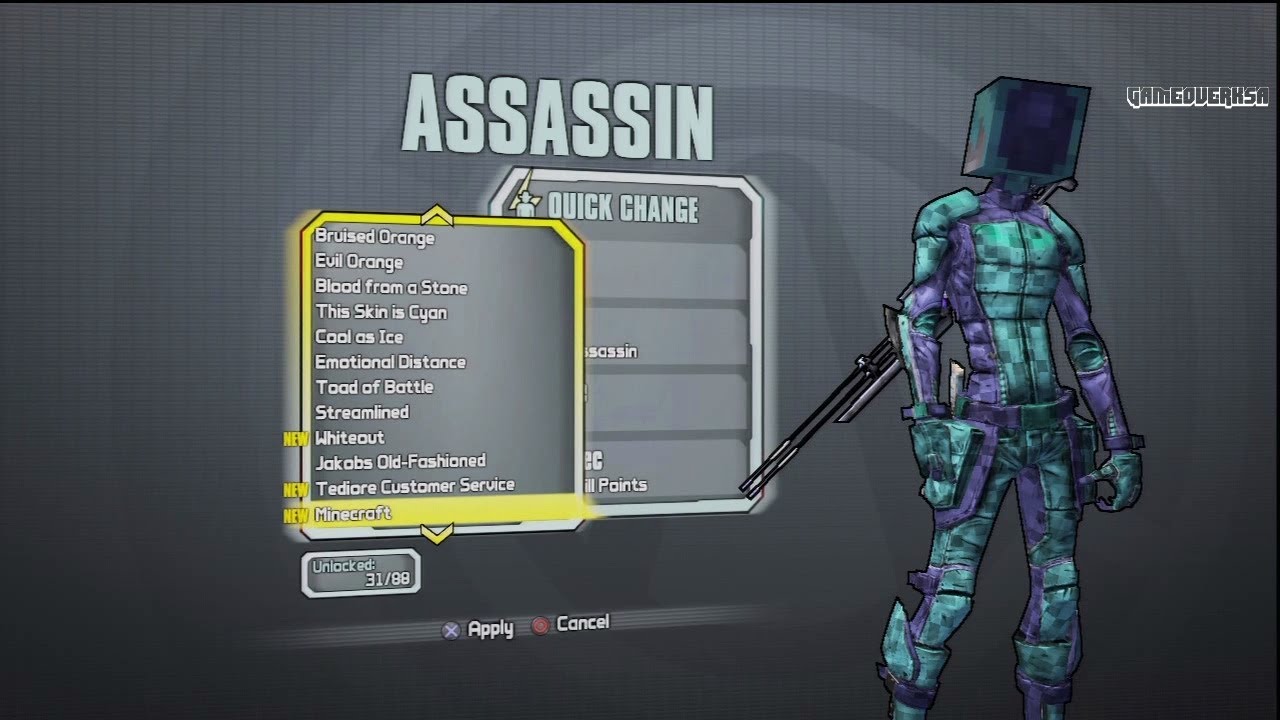 Borderlands 2 Co-op - Easter Egg - Secret Minecraft Area and Skins لغز ...