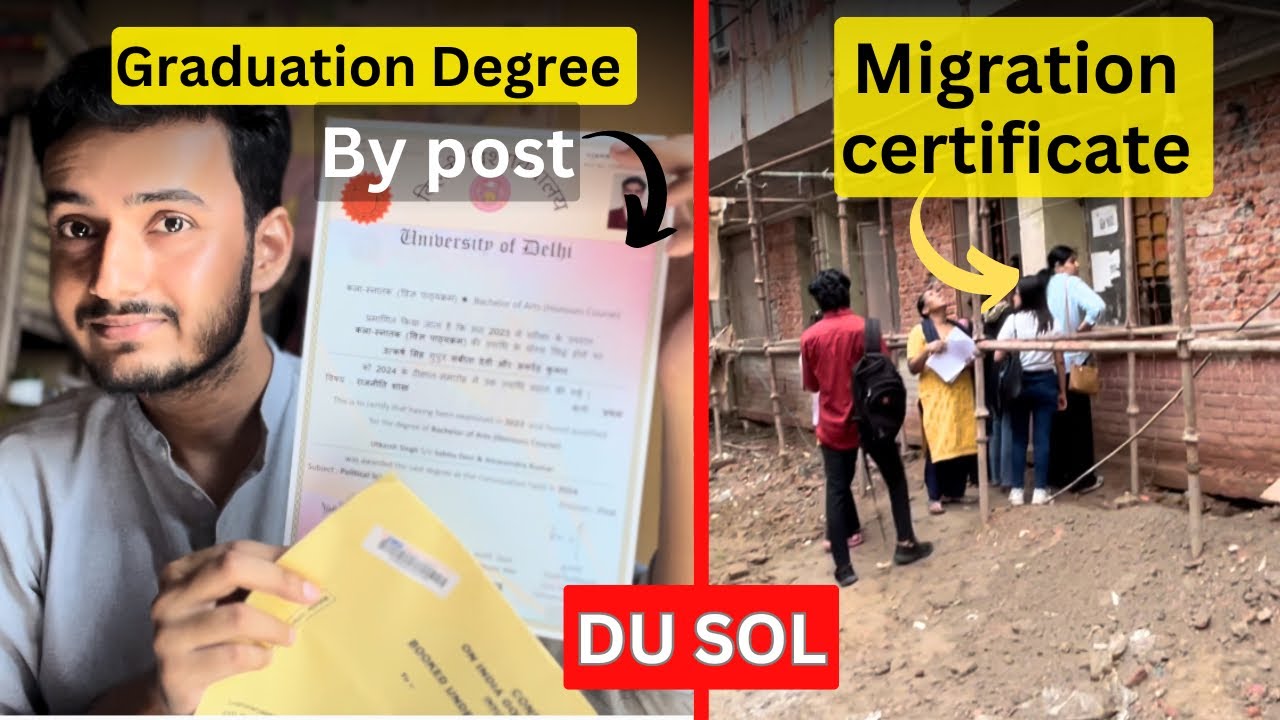 Du Sol Migration Certificate | Du sol graduation degree by speed post ...