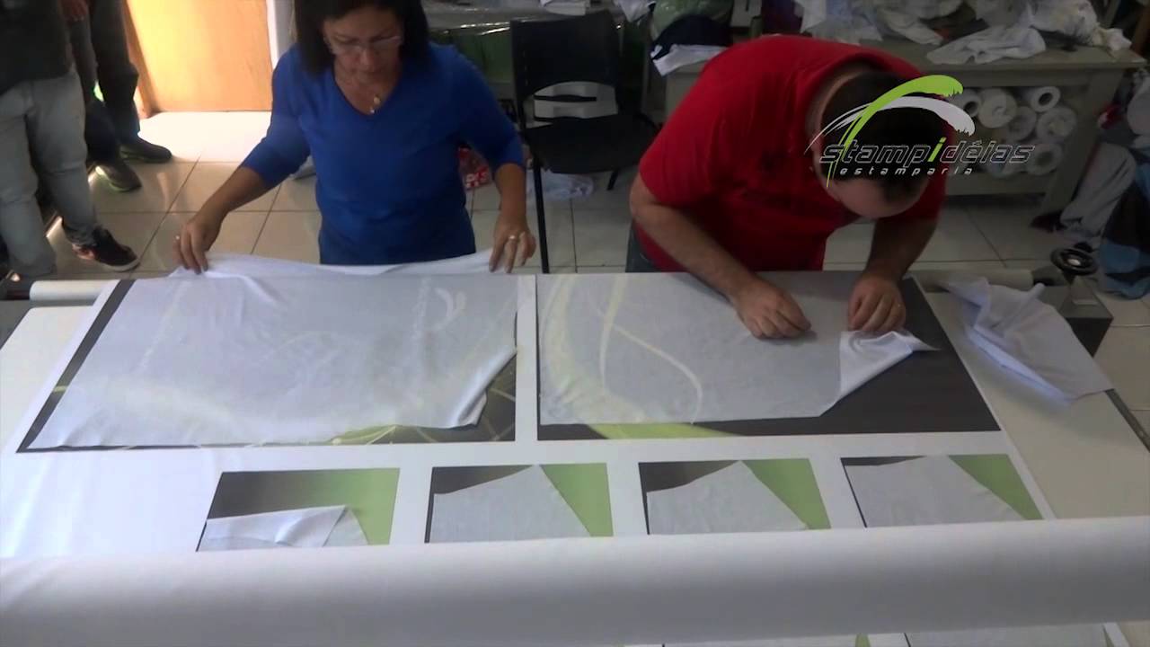 Impressão Tecidos Cortados - Stamp Ideias - YouTube