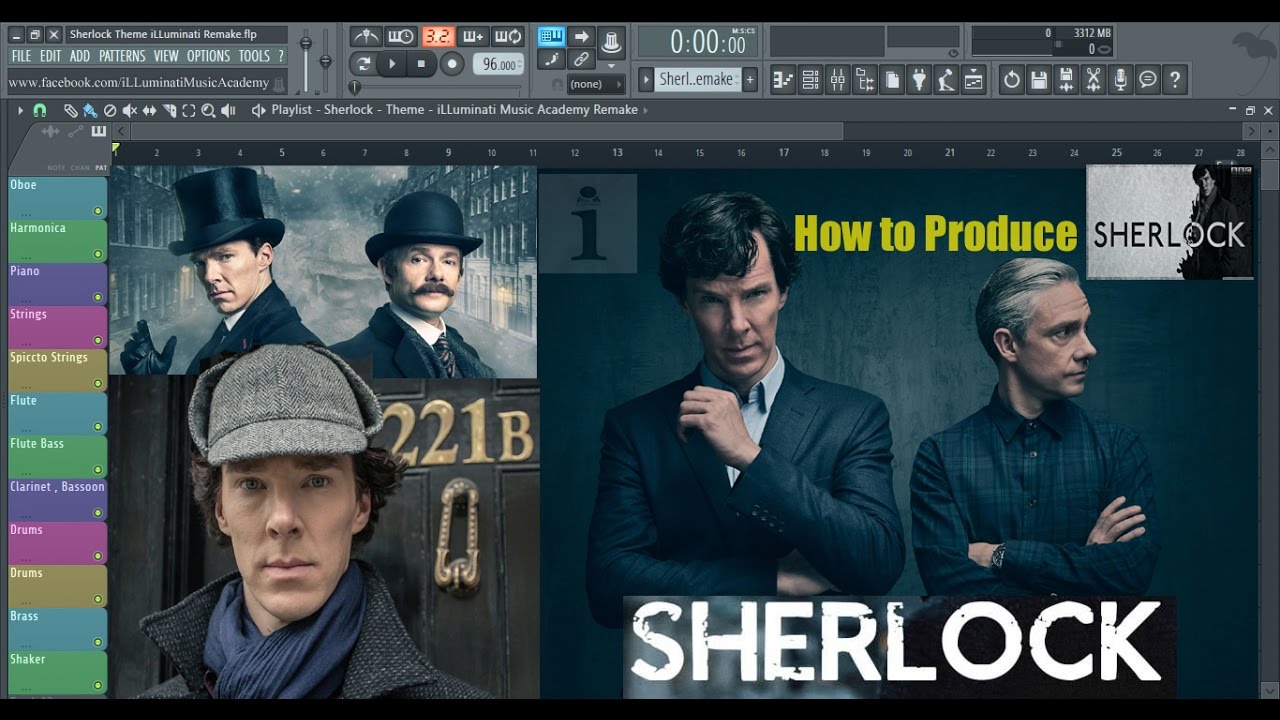How to Produce Sherlock - Theme Song in FL Studio . - YouTube