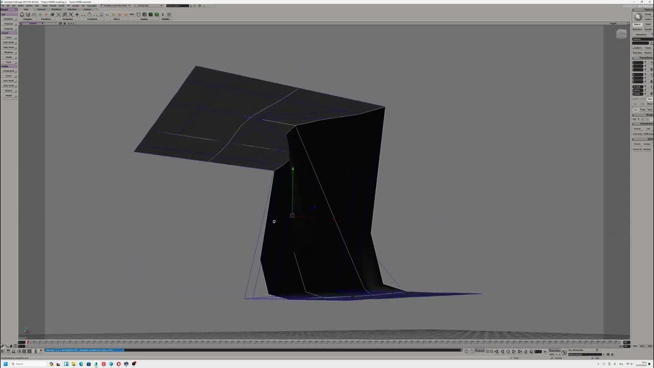 Softimage 2015 SP2 (NURBS) modeling - How to convert Surface meshes to ...