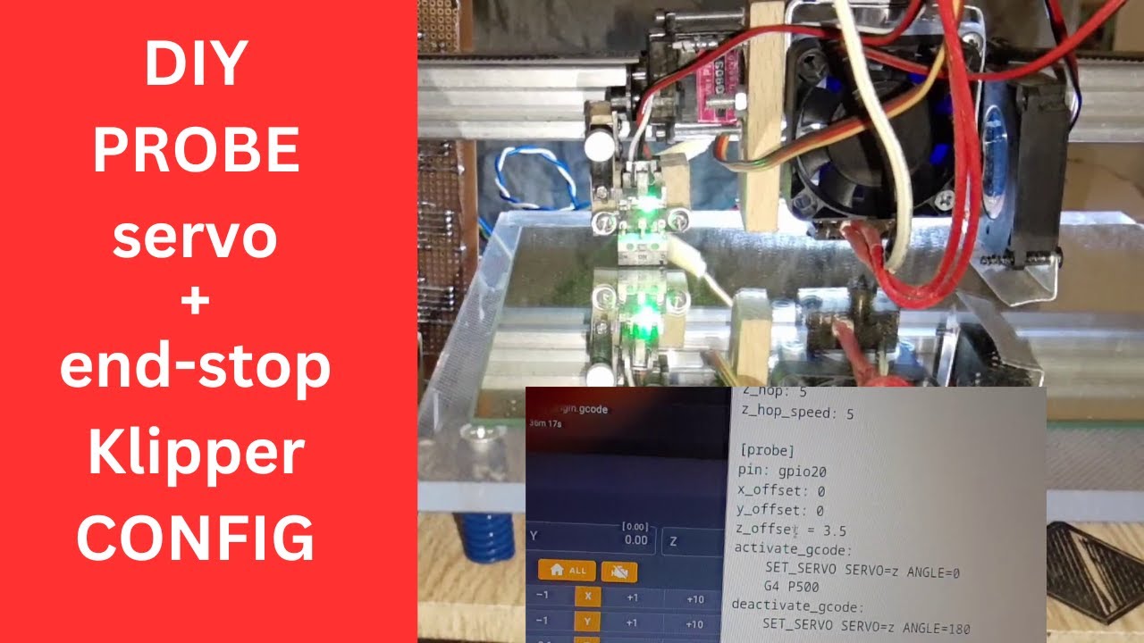 3d printer proper diy probe with servo and end-stop and more updates ...