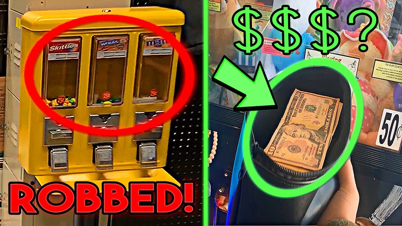 Our Vending Machine Was ROBBED?! COLLECTION DAY - YouTube