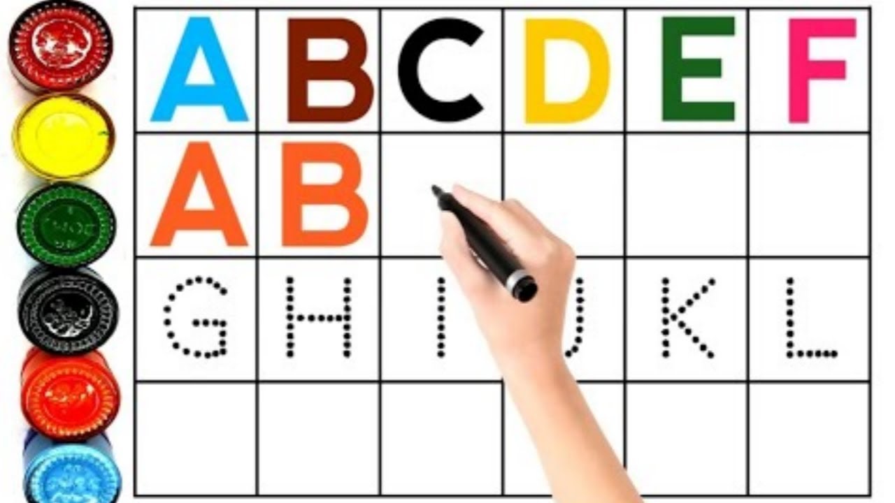 A for Apple, ABC alphabet, learn ABC,123 counting, 123 Numbers, 123, 1 ...