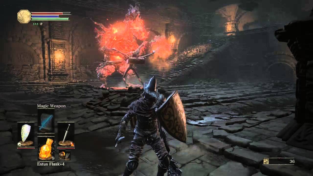 Dark Souls 3 - Fire Demon vs. Mimic - YouTube