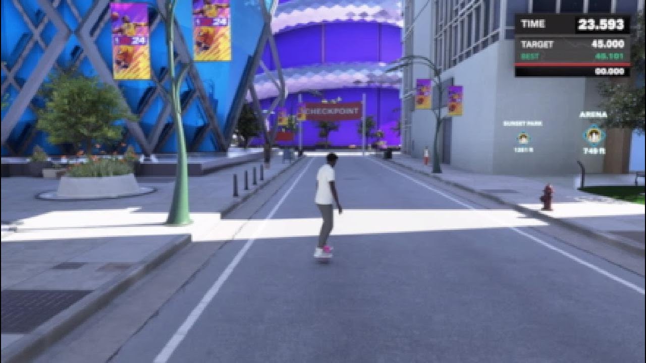 2k24 how to do the skateboard race - YouTube