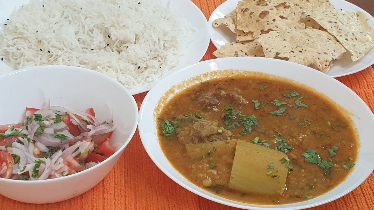 Daal Gosht Recipe-Mutton Curry With Lentils -डाळ गोश्त - Dal Gosht ...