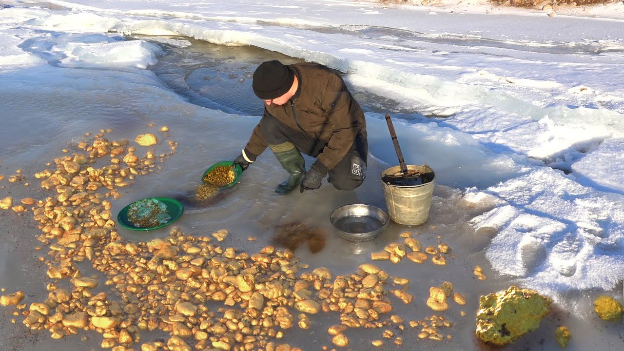 I managed to find nuggets of gold. Alluvial gold, and even diamonds, it ...