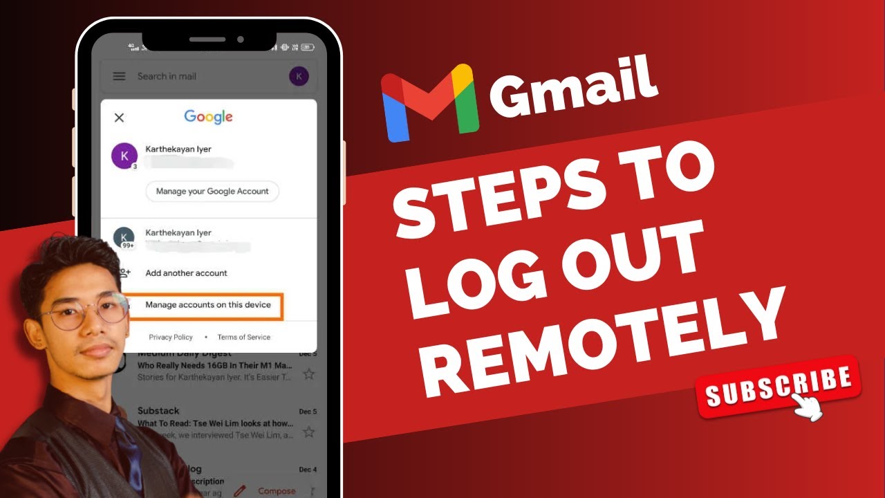 How to Log Out Remotely from Gmail ! - YouTube