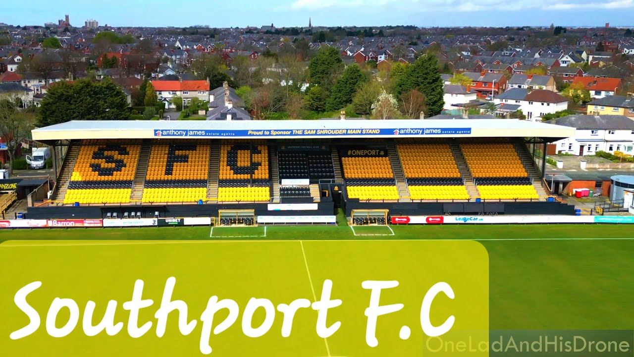 Southport F.C The Big Help Stadium Haigh Avenue April 2024 - YouTube