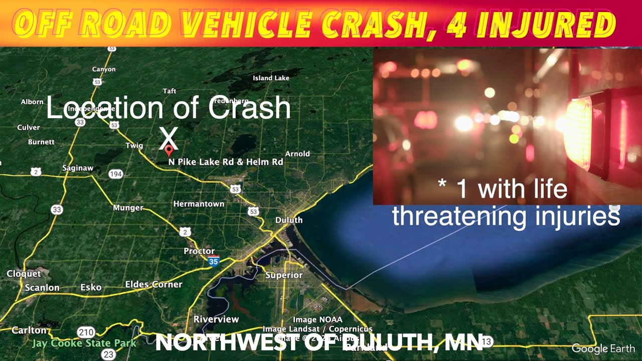 Four Injured In Minnesota Off-Road Vehicle Crash - YouTube