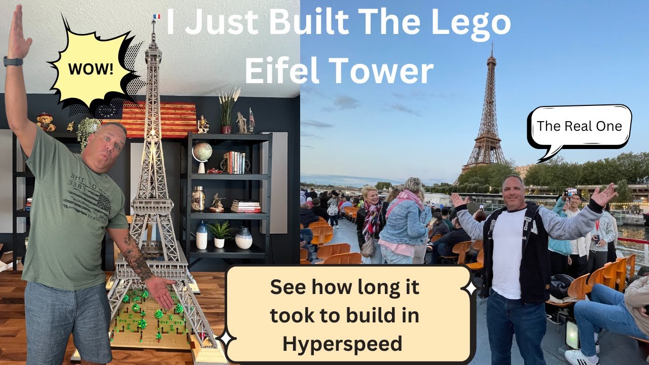 Building The Largest Lego Set The Eiffel Tower 10307 Review (Speed ...