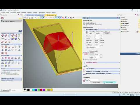 Artcam de 3D ( Üç Boyutlu Takım Yolu Oluşturma)
