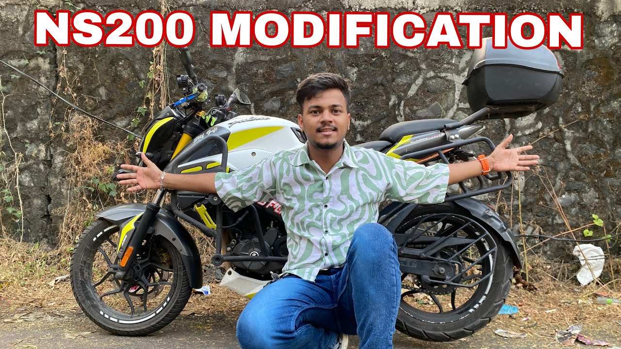 Pulsar Ns200 modification || ns200 modified || ns200 touring ...