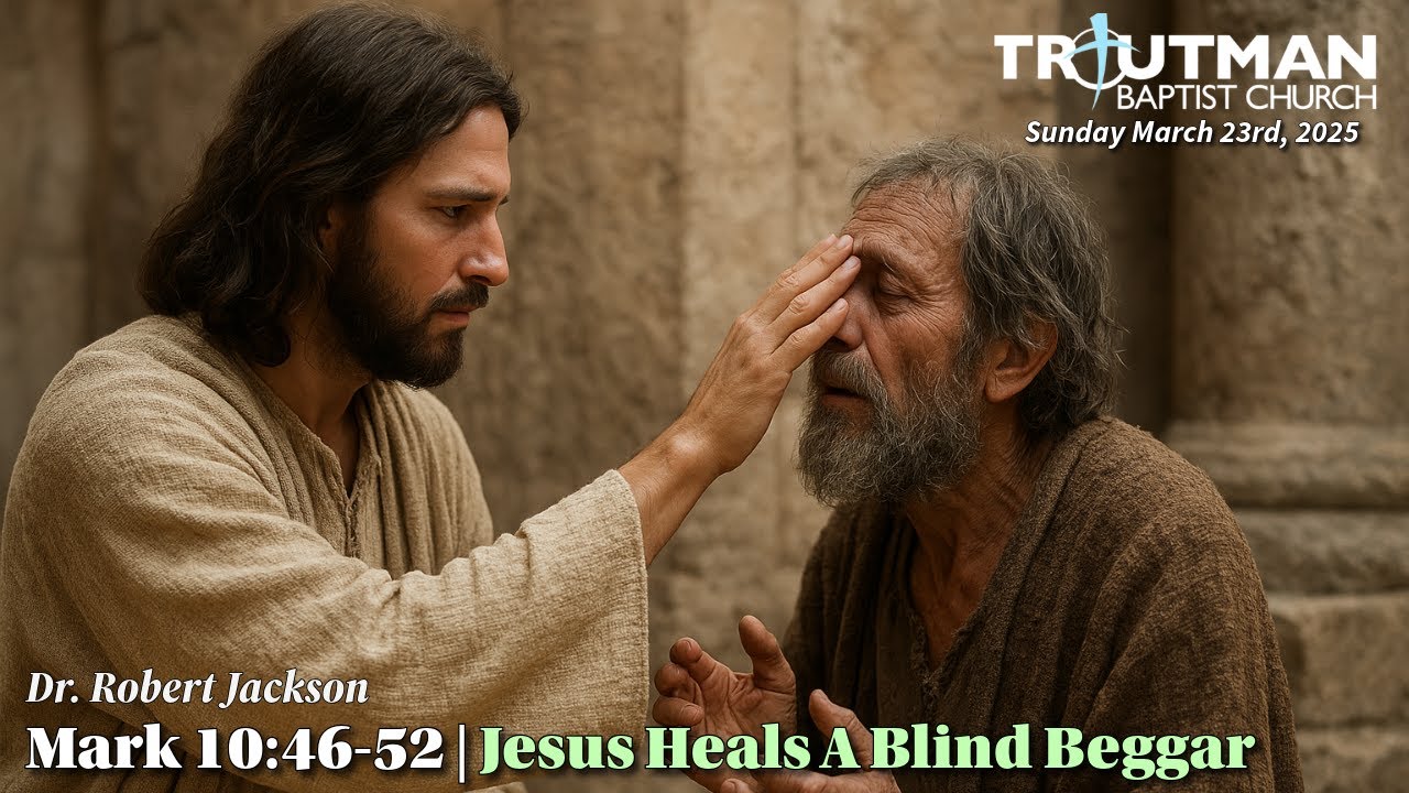 Mark 10:46-52 Jesus heals a blind beggar - YouTube