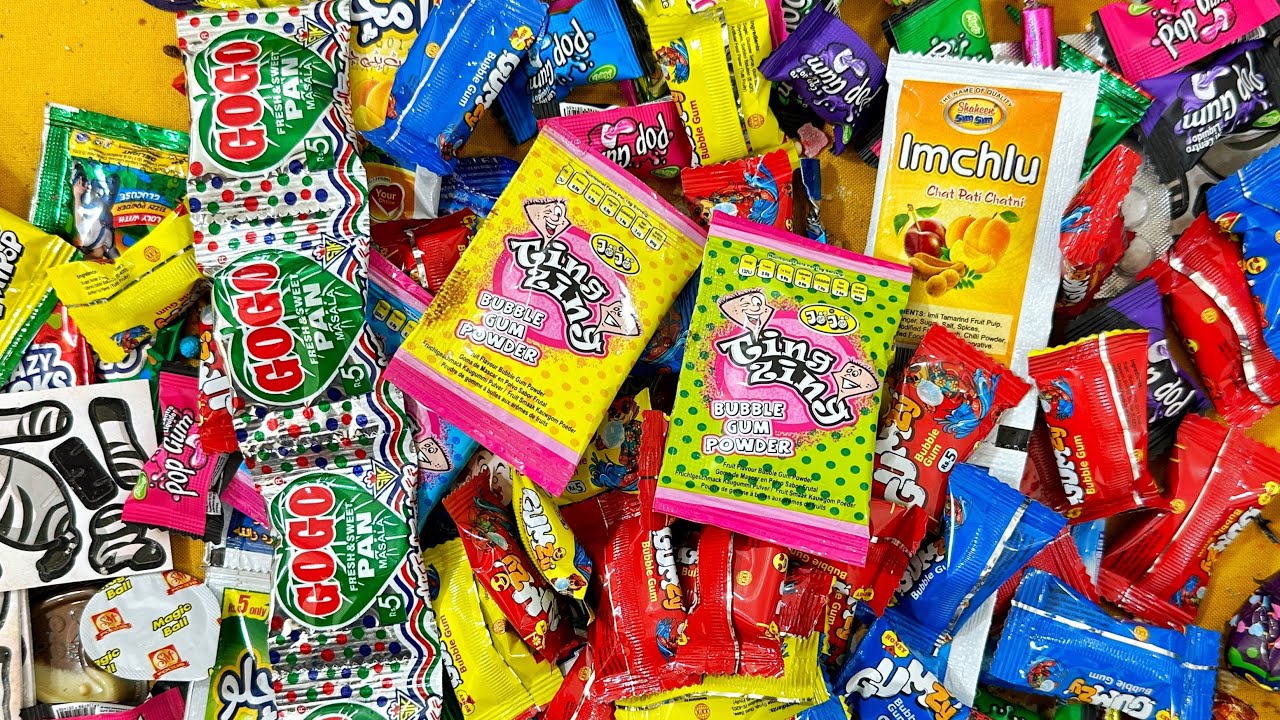 Satisfying Video | Cute Rainbow Ting Zing Candies,Chocolates and ...