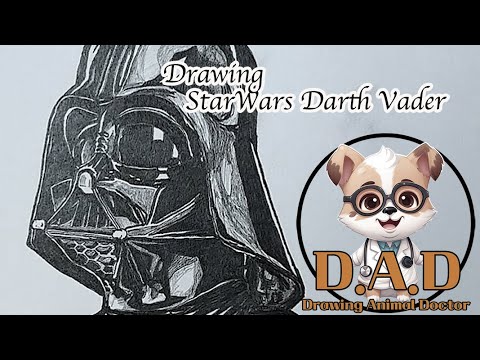 How to draw Star Wars Darth Vader step by step⎮ Easy drawing anime ...
