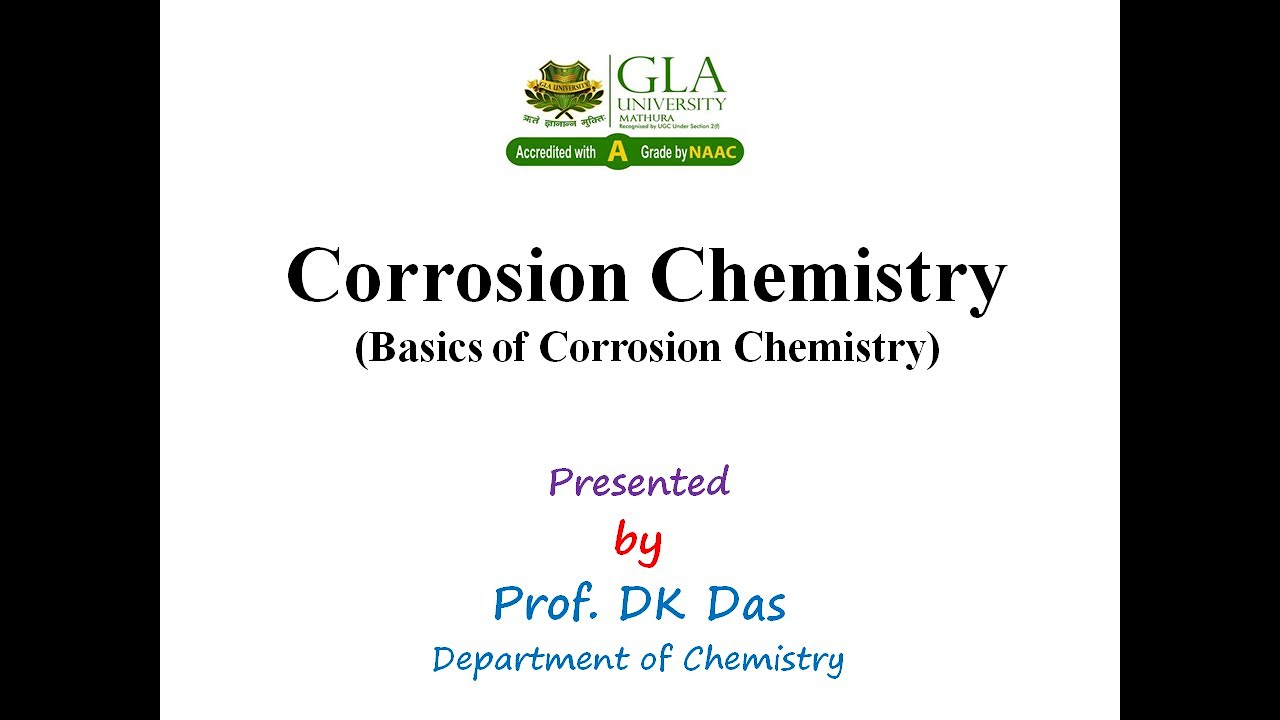 Corrosion Chemistry | Lect 1 | Basics of Corrosion Chemistry | Easy way - YouTube