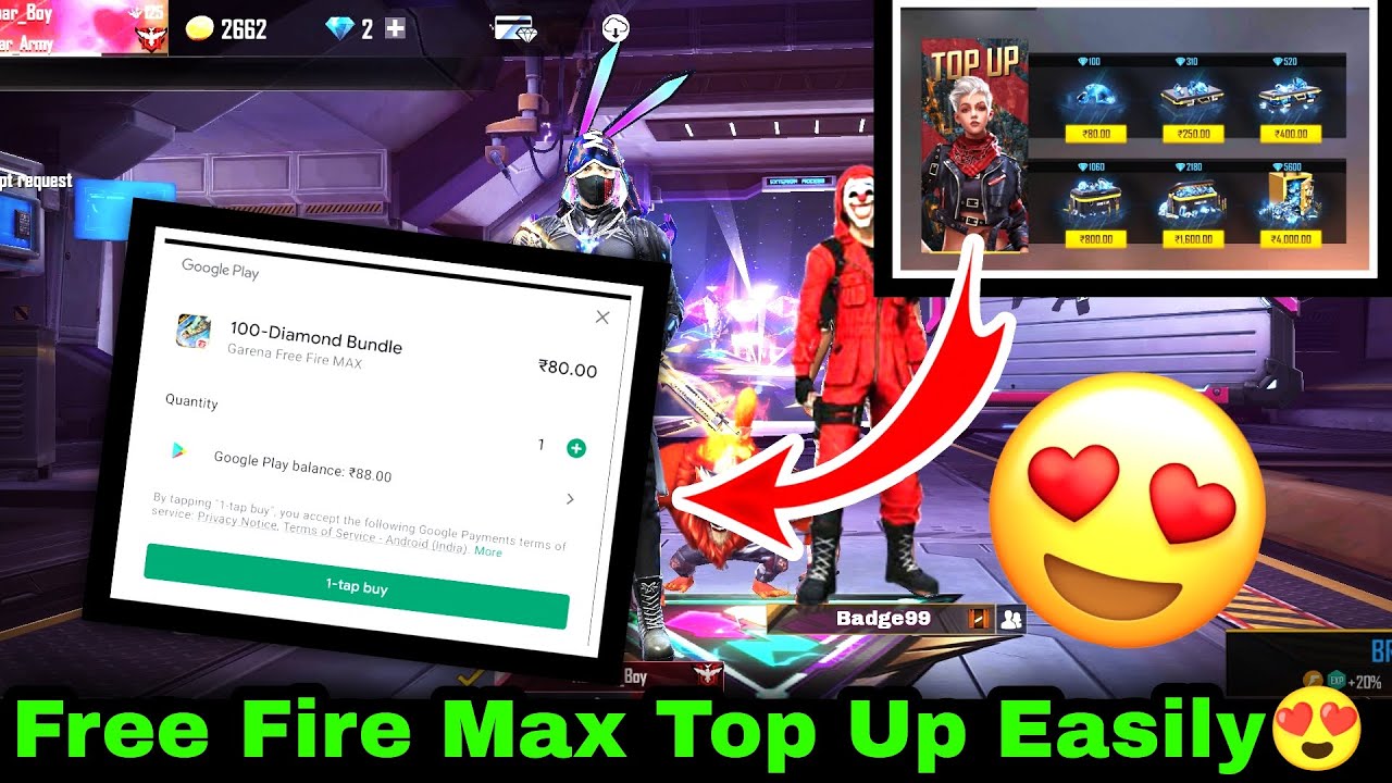 Free Fire max Top Up😍 | Garena Free Fire Top Up Problem Solve | Garena ...