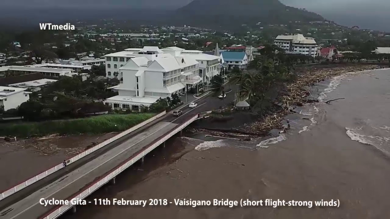 Samoa Cyclone Gita 11Feb2018 Vaisigano - YouTube